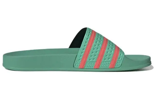 Adidas Adilette Slide - Green/orange