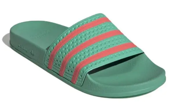 Adidas Adilette Slide - Green/orange