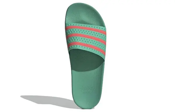 Adidas Adilette Slide - Green/orange