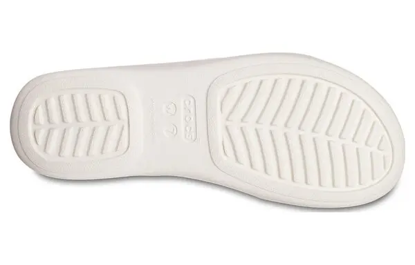 CROCS Boca Strappy Wedge Sandals - White