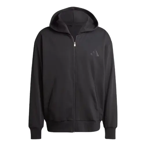Adidas All Szn Fleece Full-length Zipper Hoodie - Black