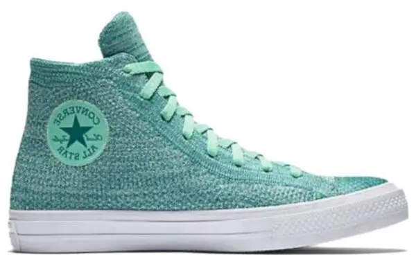 CONVERSE Chuck Taylor All Star X Nike Flyknit High Top Sneakers - Green/blue