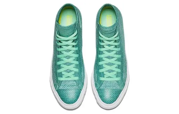 CONVERSE Chuck Taylor All Star X Nike Flyknit High Top Sneakers - Green/blue