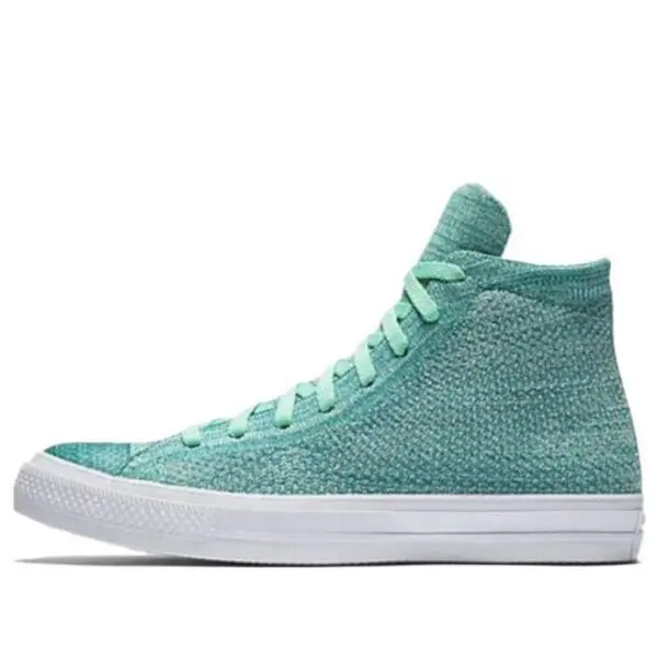 CONVERSE Chuck Taylor All Star X Nike Flyknit High Top Sneakers - Green/blue
