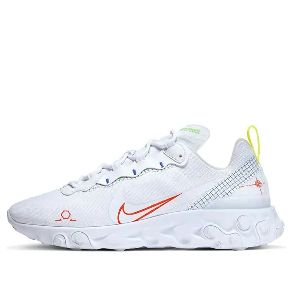 Nike React Element 55 Schematic Sneakers - Red/white