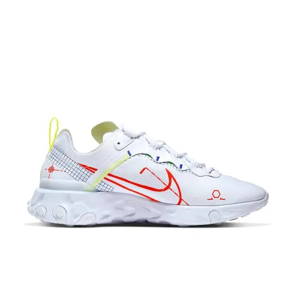 Nike React Element 55 Schematic Sneakers - Red/white