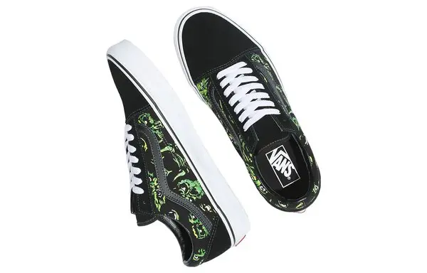 VANS Old Skool Vintage Pop Sneakers - Black/green