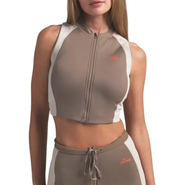 Nike X Skims Shine Front-zip Bra
