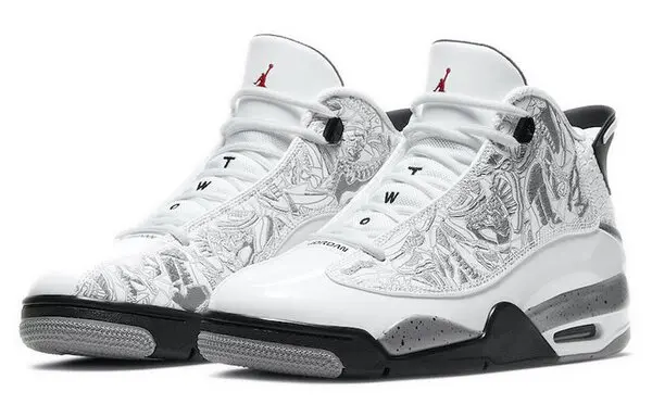 JORDAN Air Dub Zero Cement Sneakers - White