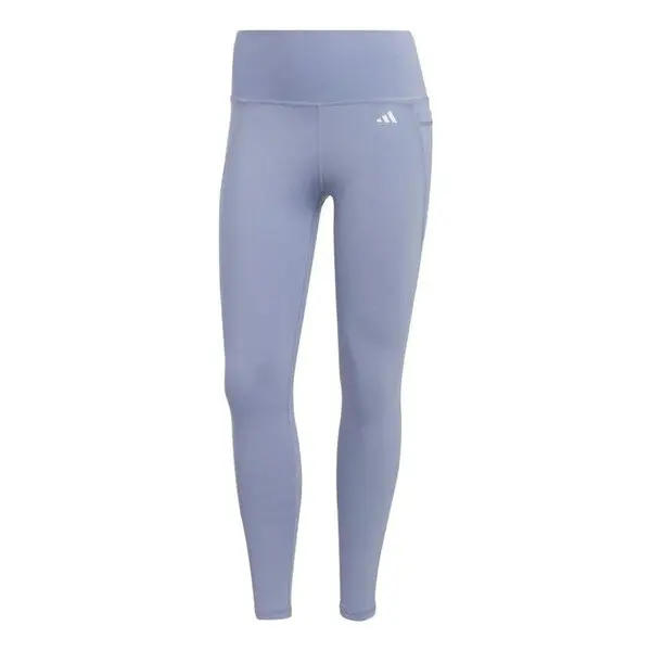 Adidas Optime Stash Pocket High-waisted 7/8 Leggings - Purple