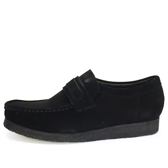 Clarks Wallabee Loafer Suede - Black