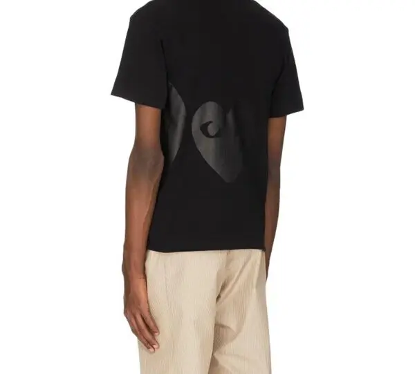 Play Comme Des Garcon Three Hearts T-shirt