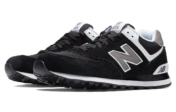 NEW BALANCE 574 Low Top Sneakers - Black/grey/white