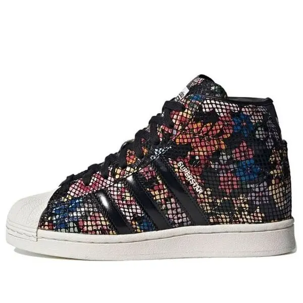 Adidas Superstar Up 'floral Twist' Sneakers - Black