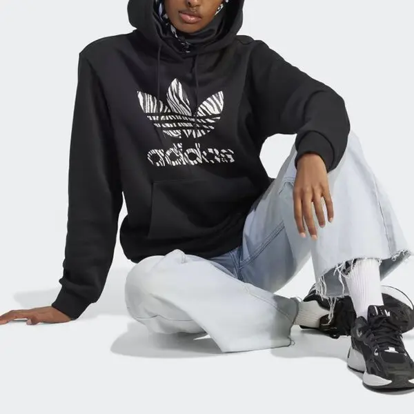 Adidas Zebra Animal Print Infill Hoodie
