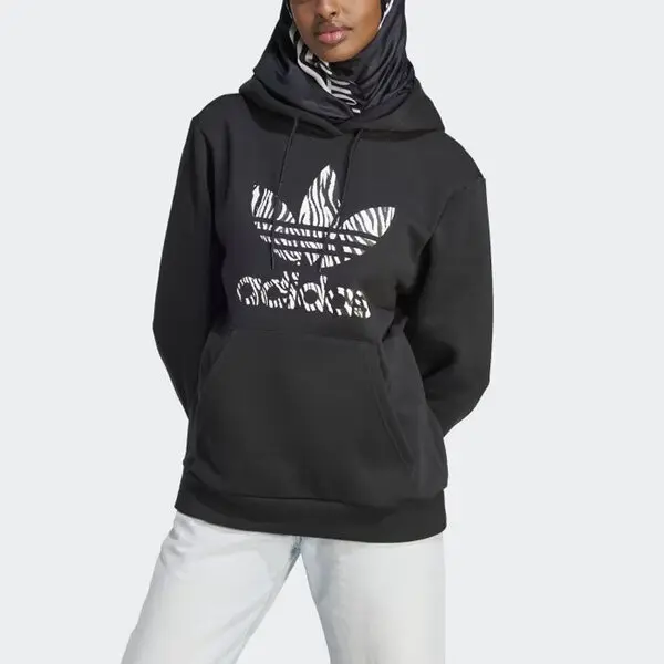Adidas Zebra Animal Print Infill Hoodie