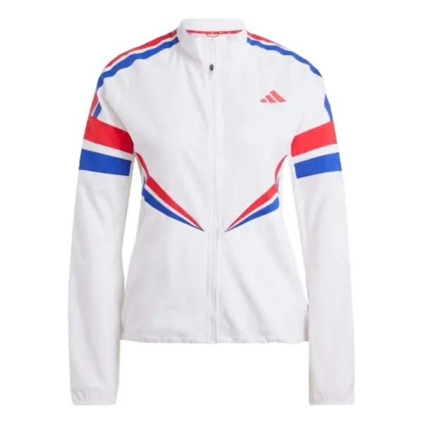 Adidas Retro Running Jacket - White/red/blue