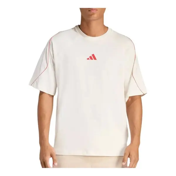 Adidas Stadium T-shirt Asia Sizing 'off White Pure Ruby