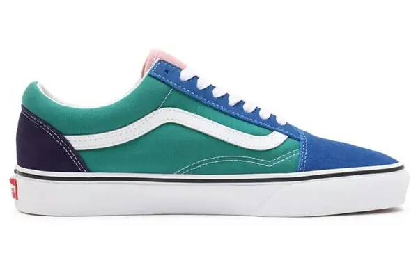 VANS Old Skool "retro Court" Sneakers - Blue/green