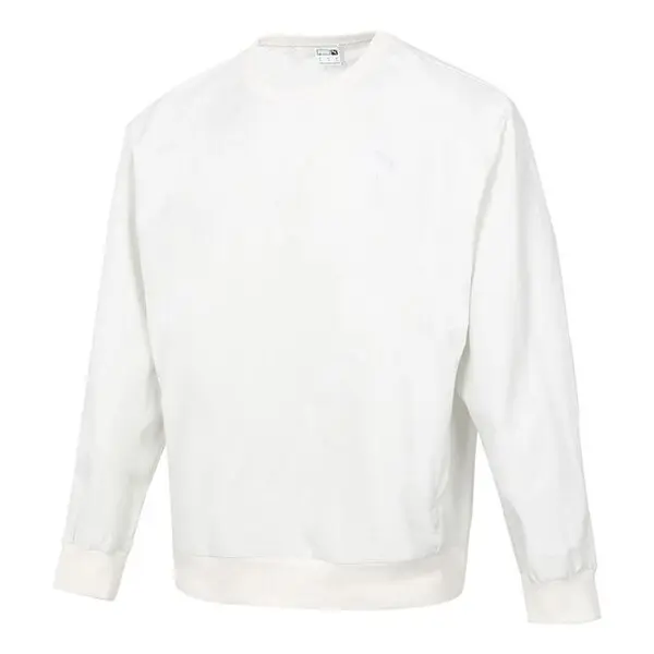 PUMA Classic Woven Crew Sweatshirt - White