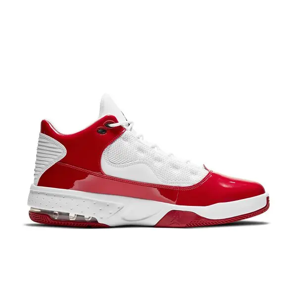 JORDAN Air Max Aura 2 High Top Sneakers - White/red