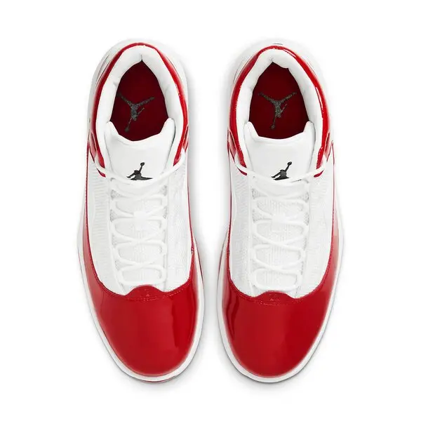 JORDAN Air Max Aura 2 High Top Sneakers - White/red