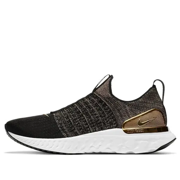 Nike React Phantom Run Flyknit 2 Premium Sneakers - Black
