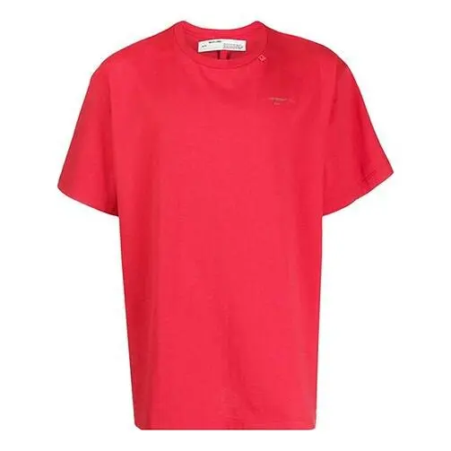 Off-White 2019-20fw Crew Neck Street Style Cotton Short Sleeves Logo