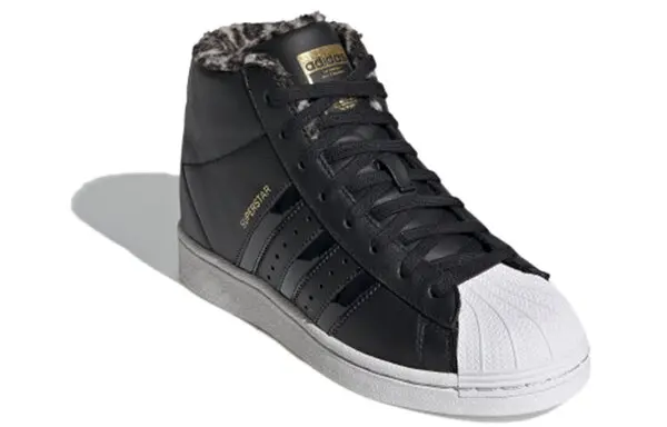 Adidas Superstar Up "faux Leopard Fur