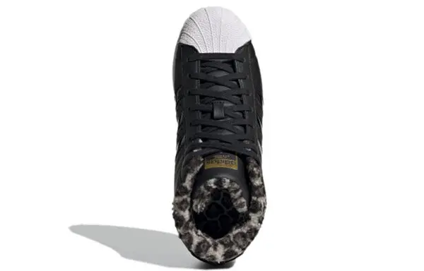 Adidas Superstar Up "faux Leopard Fur