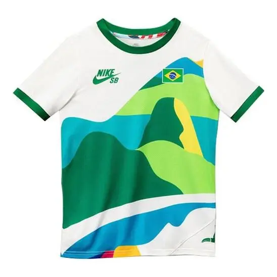 Nike X Parra Brazil Federation Kit Crew Jersey - Multi-color