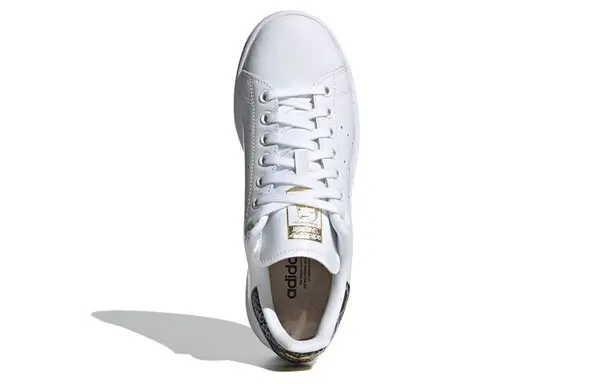 Adidas Stan Smith Sneakers With Snakeskin Detailing - White