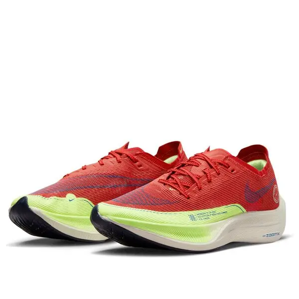 Nike Zoomx Vaporfly Next% 2 Athletic Sneakers - Orange/green