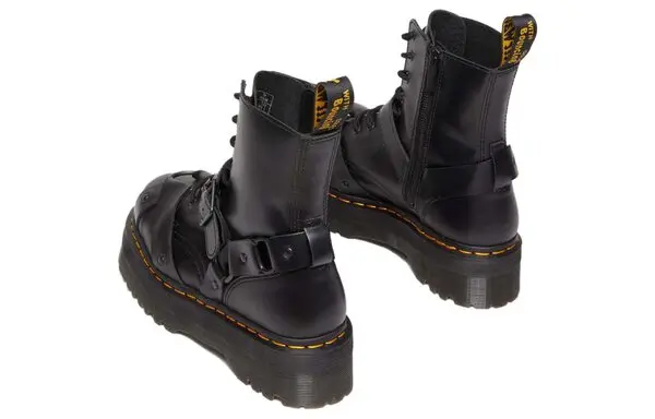 Dr. Martens Jadon Harness Leather Platform Combat Boots
