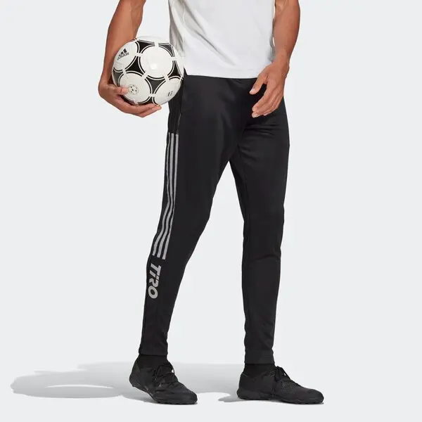 Adidas Tiro Reflective Soccer/football Training Sports Long Pants - Black