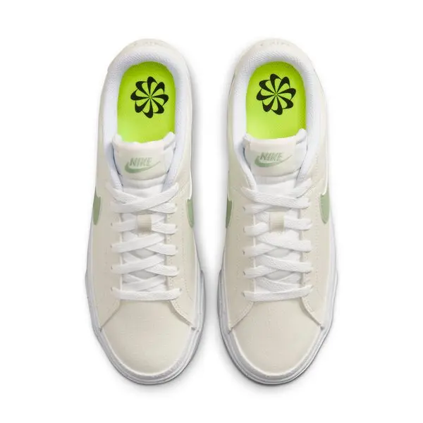 Nike Court Legacy Next Nature Low Top Sneakers - Beige/white/volt