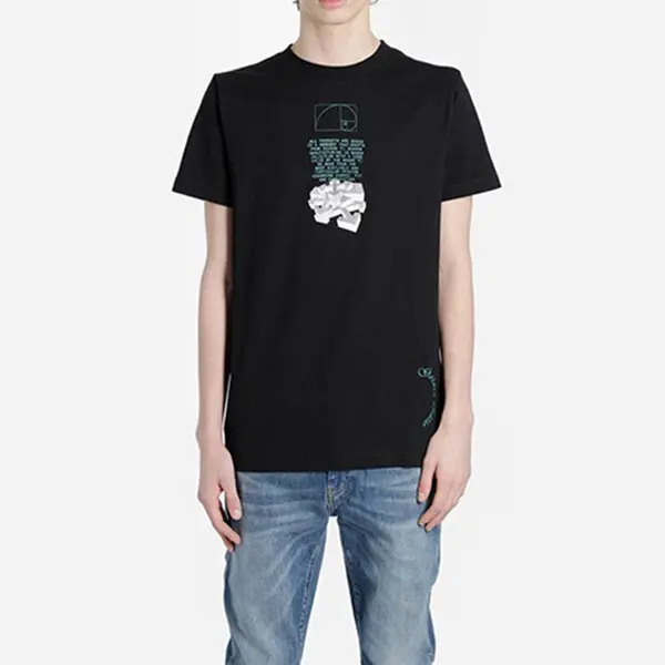 Off-White Fibonacci Dripping Arrows Slim - Black