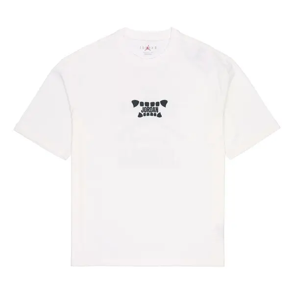 JORDAN Round Neck Short Sleeve T-shirt White - Default Colorway
