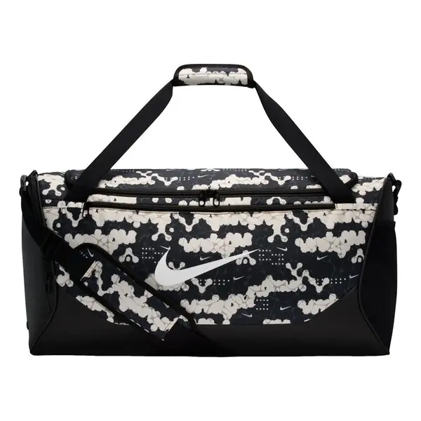 Nike Brasilia 60l Allover Print Training Duffel Bag - Chalk/black/white