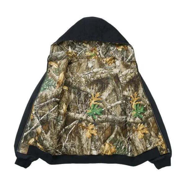 PALACE Ss26 Realtree Reversible Zip Up Hooded Jacket - Black