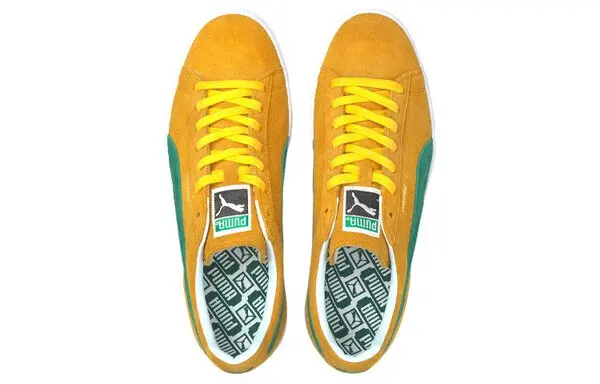 PUMA Suede Vintage Retro Sneakers - Yellow/green