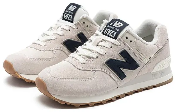 NEW BALANCE 574 "grey White Navy" Sneakers - Grey/white/navy
