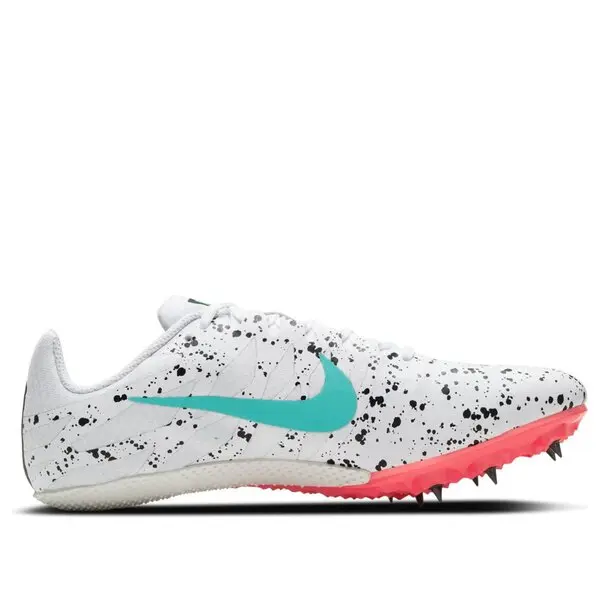 Nike Zoom Rival S 9 Athletic Spikes - White/pink