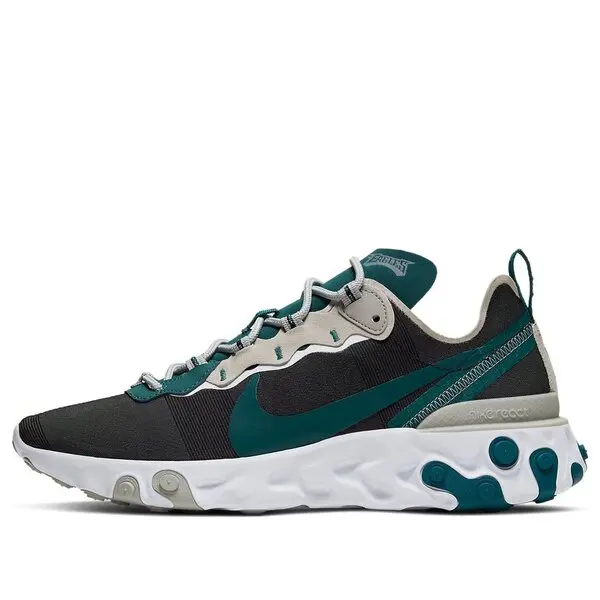 Nike React Element 55 "philadelphia Eagles" Sneakers - Black