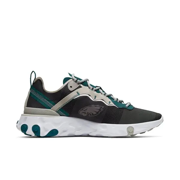 Nike React Element 55 "philadelphia Eagles" Sneakers - Black