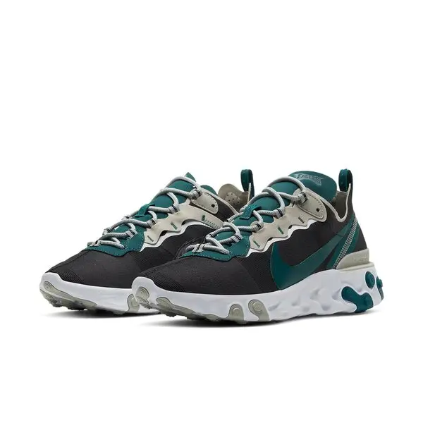Nike React Element 55 "philadelphia Eagles" Sneakers - Black