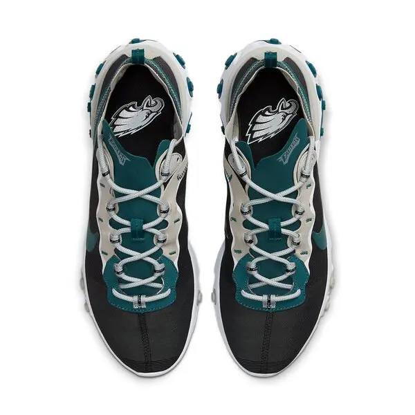 Nike React Element 55 "philadelphia Eagles" Sneakers - Black
