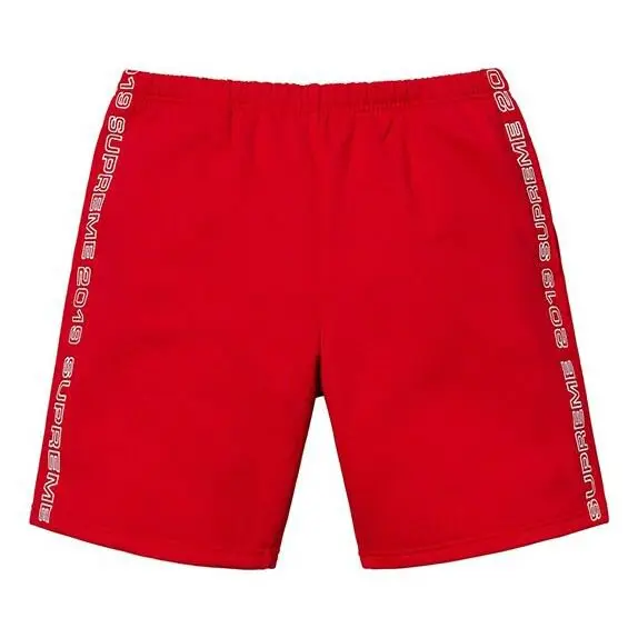 Supreme Ss19 Topline Sweatshort Shorts - Red