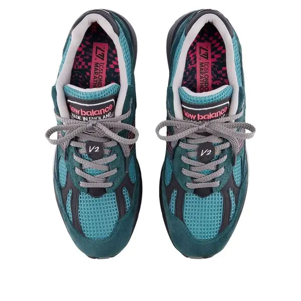 NEW BALANCE 991v2 'london Marathon' Sneakers - Green/teal