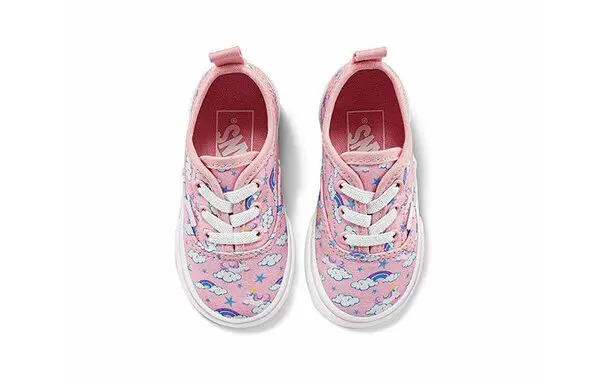 VANS Authentic Elastic Lace Low Top Sneakers - Pink/blue